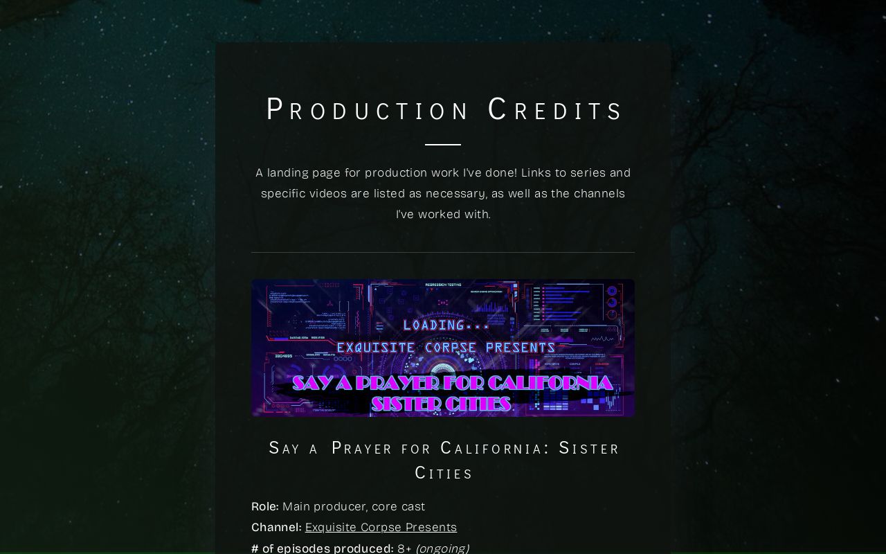 Production Credits